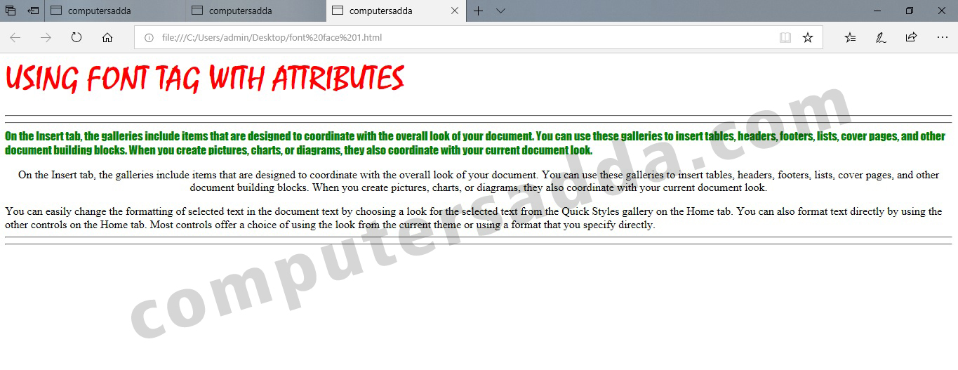 Html Telugu Tutorials Part 7 Text Format Size Layout 15 Tags