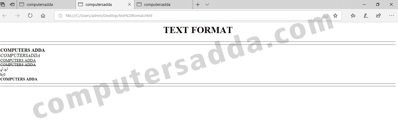 Html Telugu Tutorials Part 7 Text Format Size Layout 15 Tags
