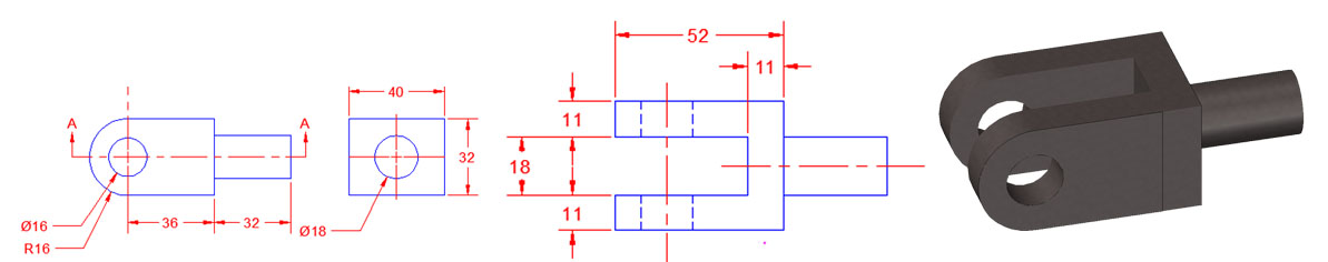 AutoCAD ” 3D ” Drawing’s (Practice Level-2) – Computers adda