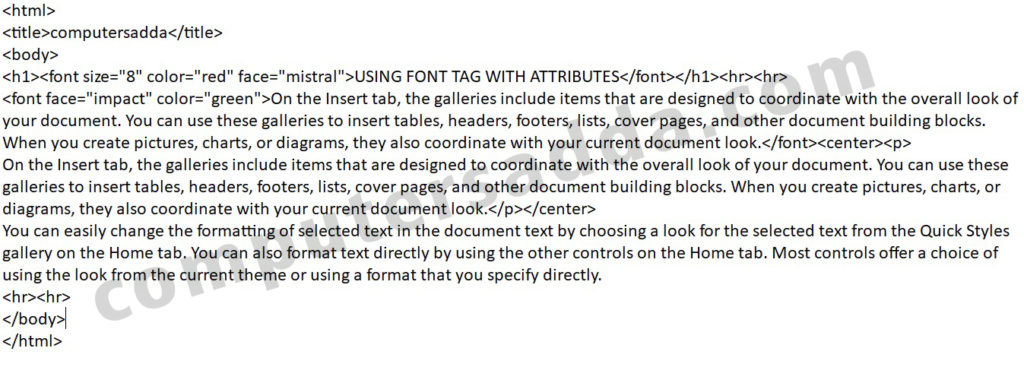 Html Telugu Tutorials Part 7 Text Format Size Layout 15 Tags